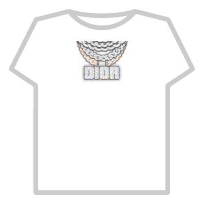 Dior chain silver iced out - Roblox